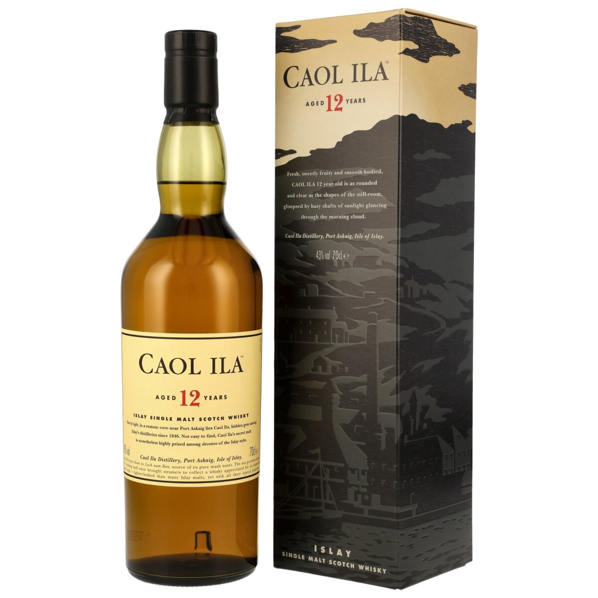 Caol Ila 12 Jahre 43% Islay Single Malt Scotch Whisky – Rauchiger Kla ...
